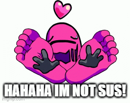 Among Us Pink Tickled - Imgflip