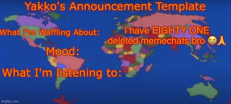 Yakko's Announcement Template V4 - Imgflip