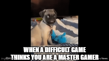 when a difficult game thinks ur a Video Game master - Imgflip