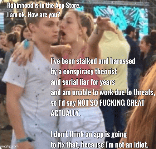 Never talk to strangers - Imgflip