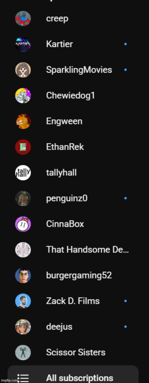 rate my youtube subscriptions - Imgflip