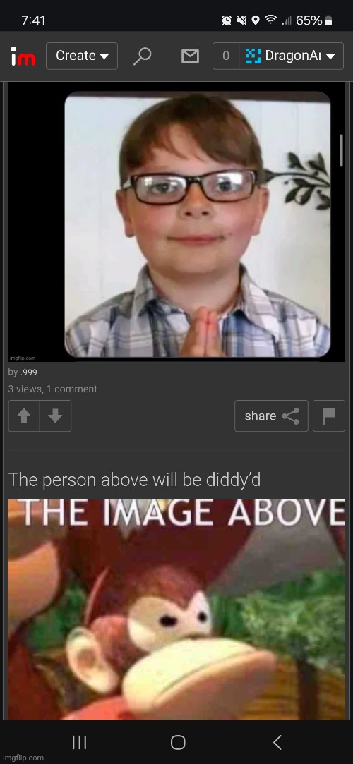 The person above will be diddy’d - Imgflip
