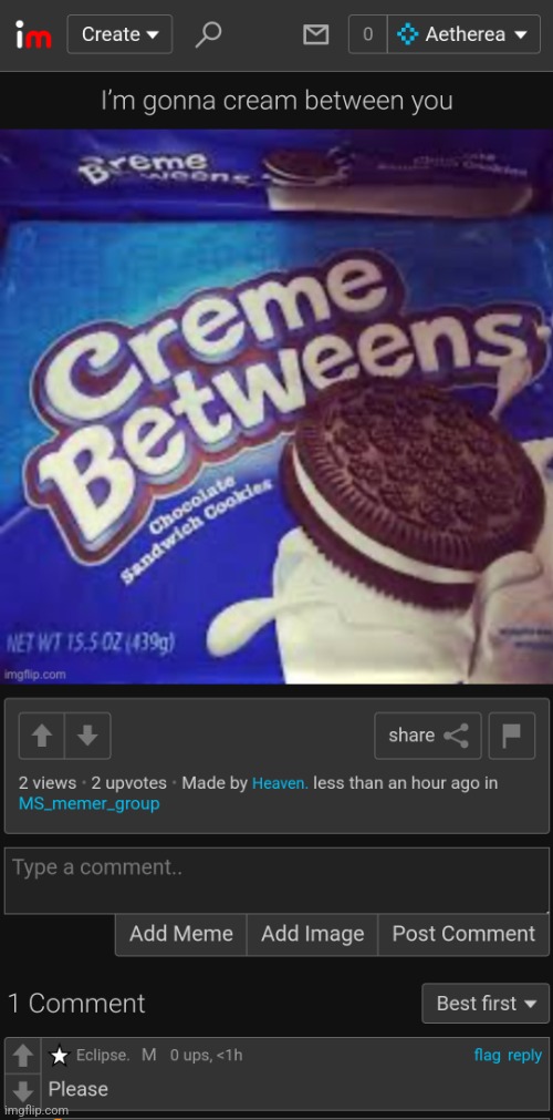 creme in-betweens - Imgflip