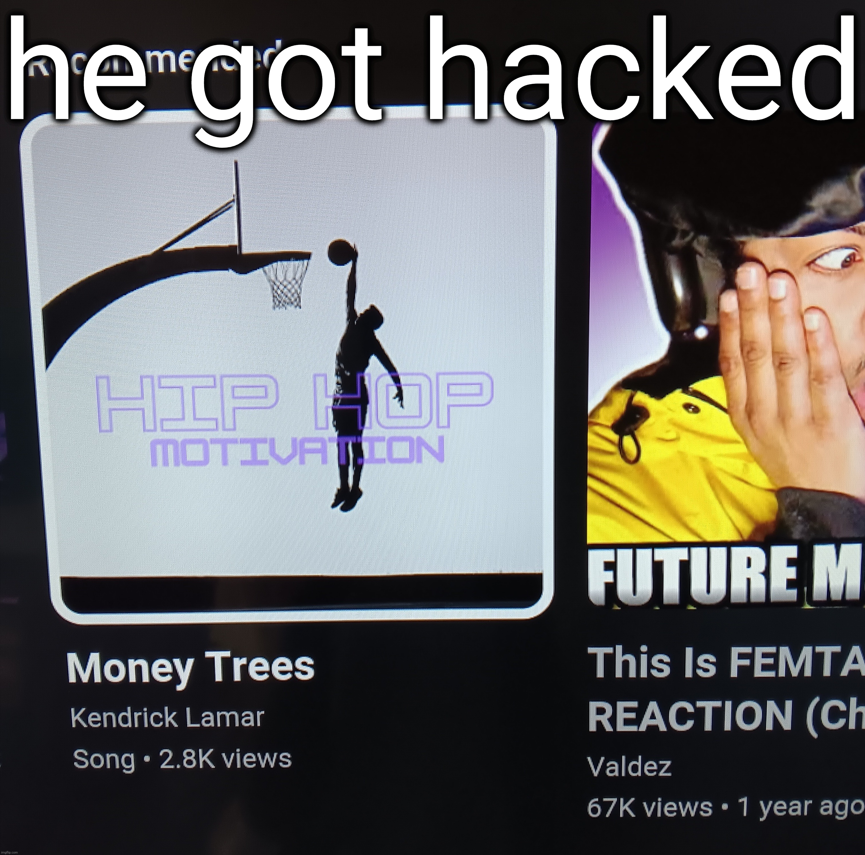 why do rappers only get hacked on youtube and not insta or twitter - Imgflip