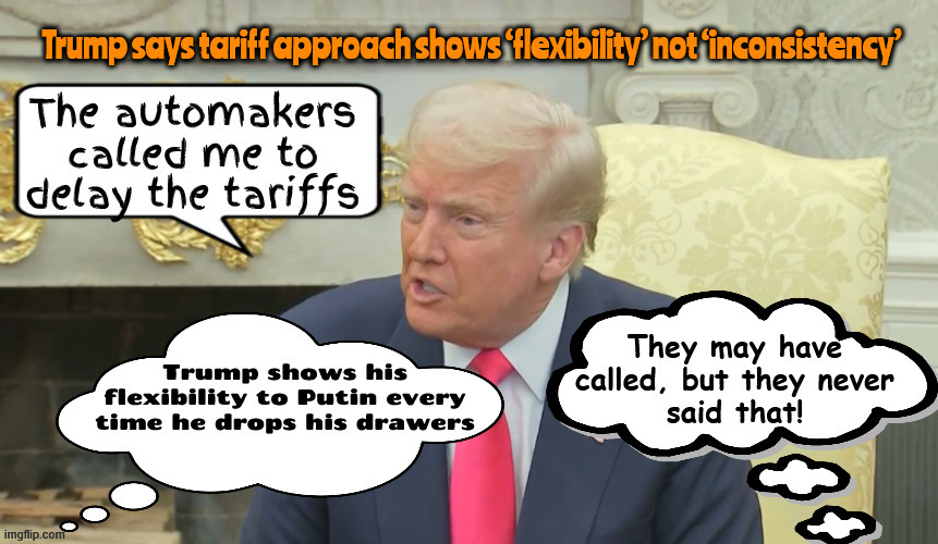 Trump's terrific tariff taffy - Imgflip