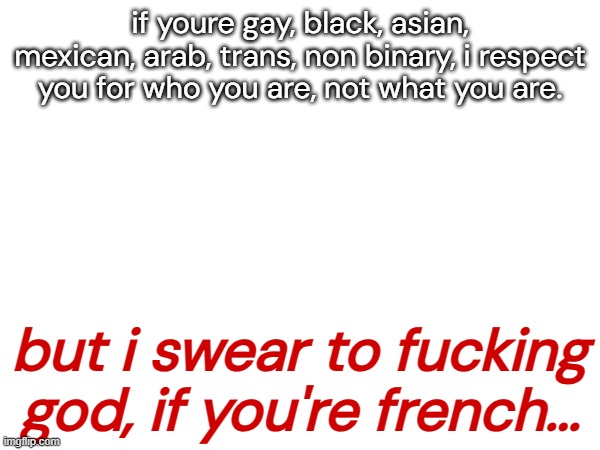 (tw fr*nce) mods this is a customary imgflip fr*nch joke - Imgflip