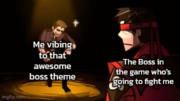 Sorry, Boss! Gotta dance that awesome theme first, then we can fight ...