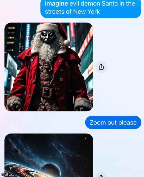 Evil demon santa - Imgflip