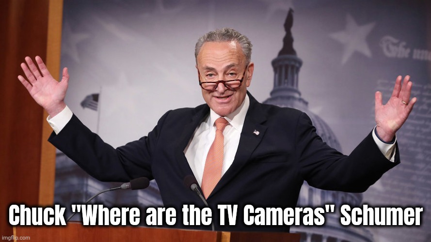 Schumer making a speech…@Johnhackerla - Imgflip