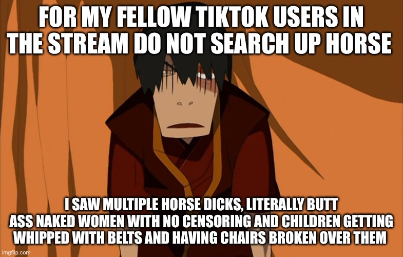 I just wanted to see some cool looking horses and I got flashed several times - Imgflip