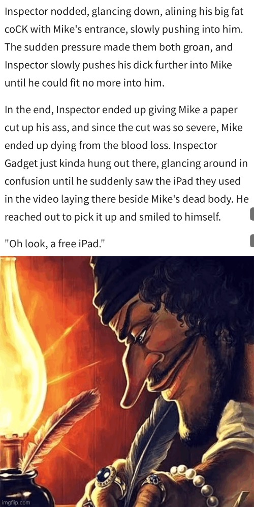 Image tagged in blackbeard writing - Imgflip