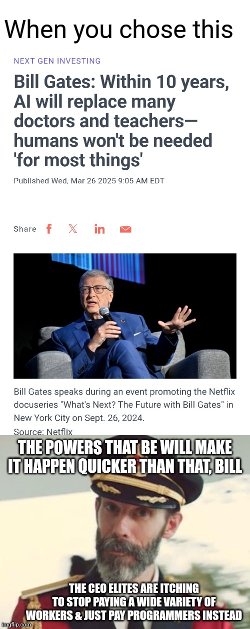 Guess I'll just stupidly stay mad at the HoLlYwOoD eLiTeS & Chads while ...