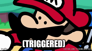 Triggered Mario - Imgflip