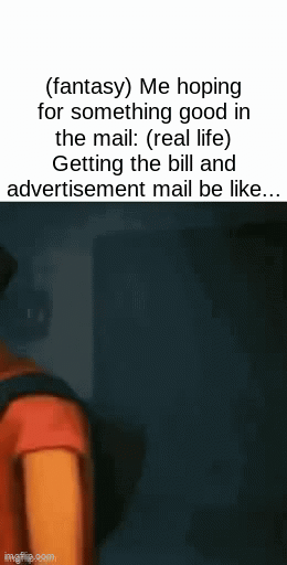 Getting the mail be like...... - Imgflip