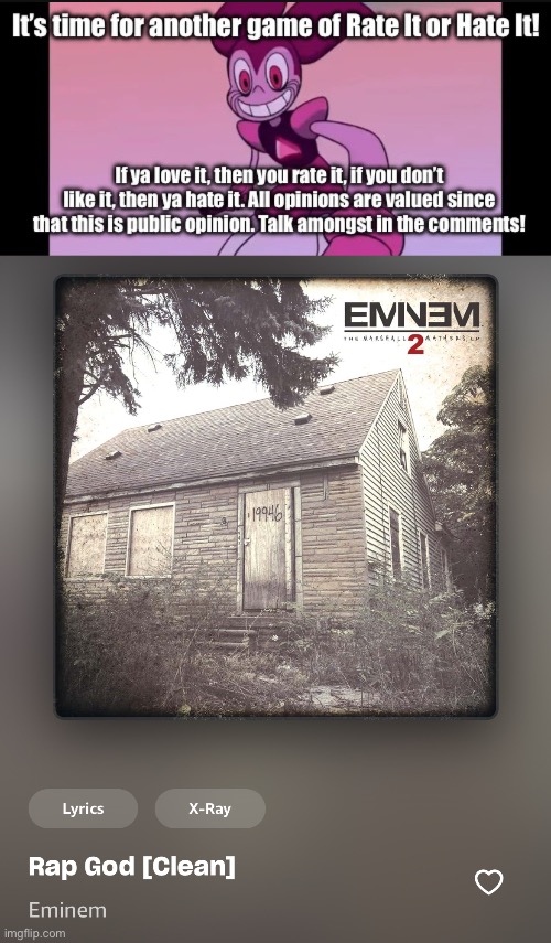 Rate It or Hate It: Rap God by Eminem - Imgflip