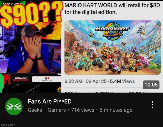 Even Geeks and Gamers is mad about it - Imgflip