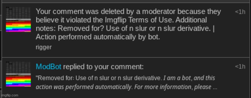 not the N word... you should let me unban myself... - Imgflip