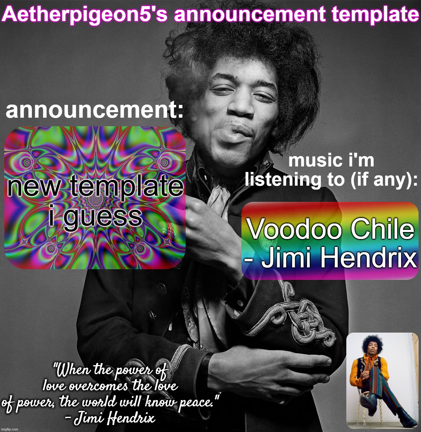 Aetherpigeon5's announcement template - Imgflip
