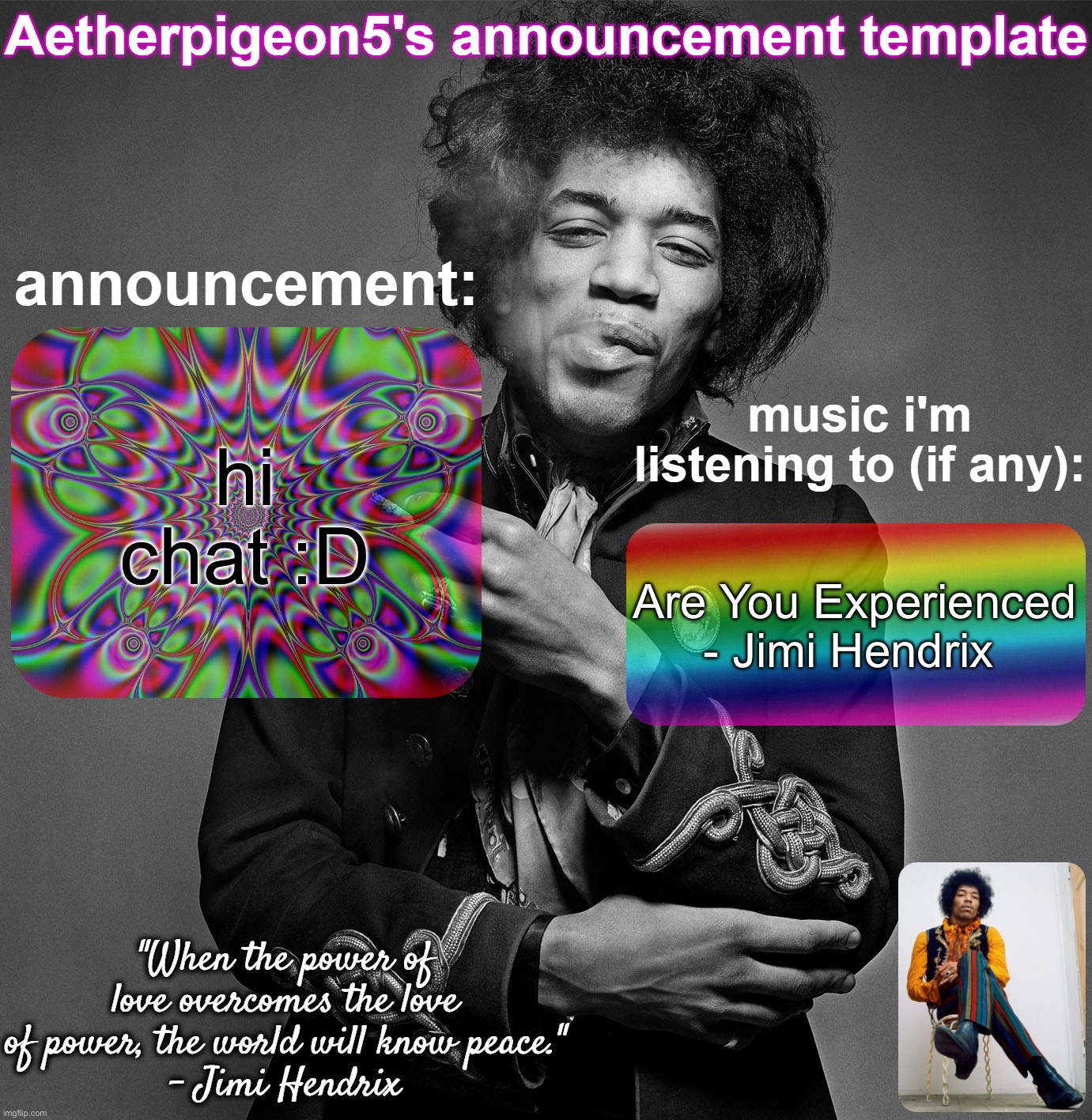 Aetherpigeon5's announcement template - Imgflip