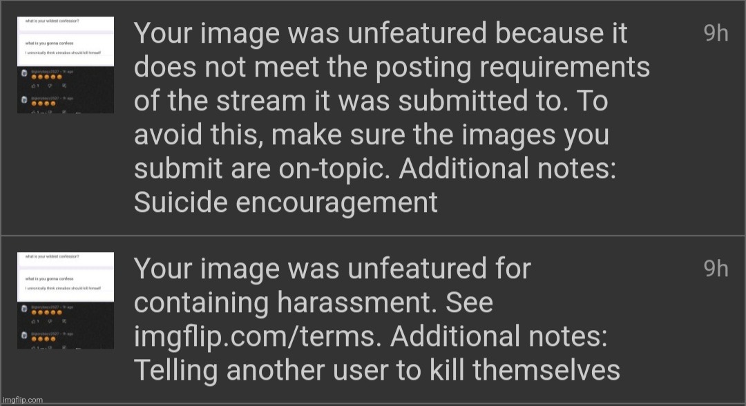Why they disapprove the same image from three months ago twice - Imgflip
