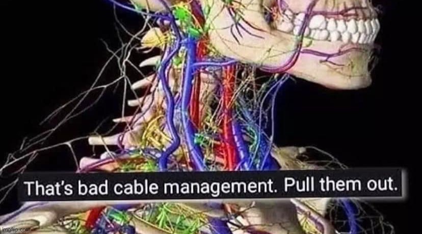 Cable management - Imgflip