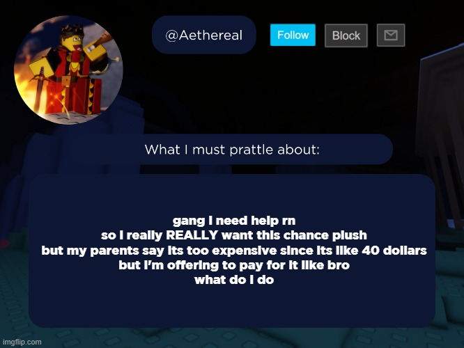 aethereal's forsaken template - Imgflip