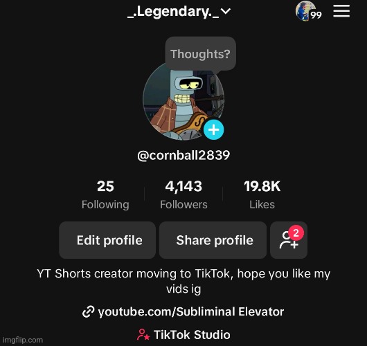Holy shit guys my TikTok is growing - Imgflip