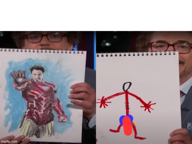 RDJ Iron Man Drawings - Imgflip