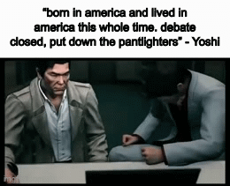 Kazuma Kiryu Slams a Desk and leaves (white box) - Imgflip