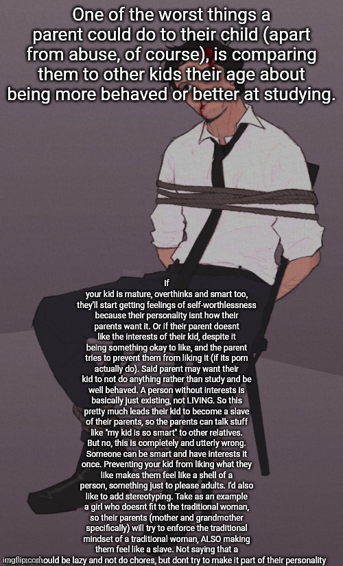 Yap, if you just want to say "not reading allat", dont even bother to comment. Sorry if i worded ...