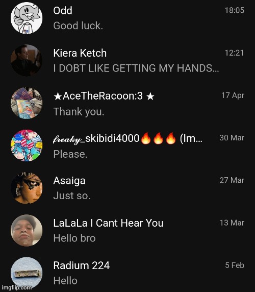 Recent pinterest messages - Imgflip