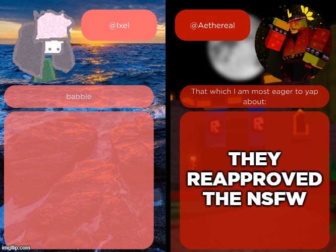 ixel and aethereal shared temp - Imgflip