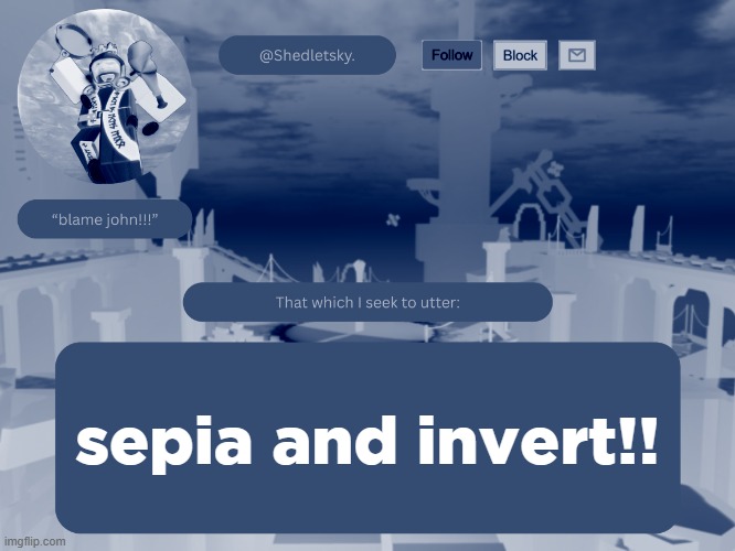 shedletsky's template - Imgflip