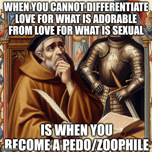 An illuminated manuscript showing a monk at a desk with a quill - Imgflip