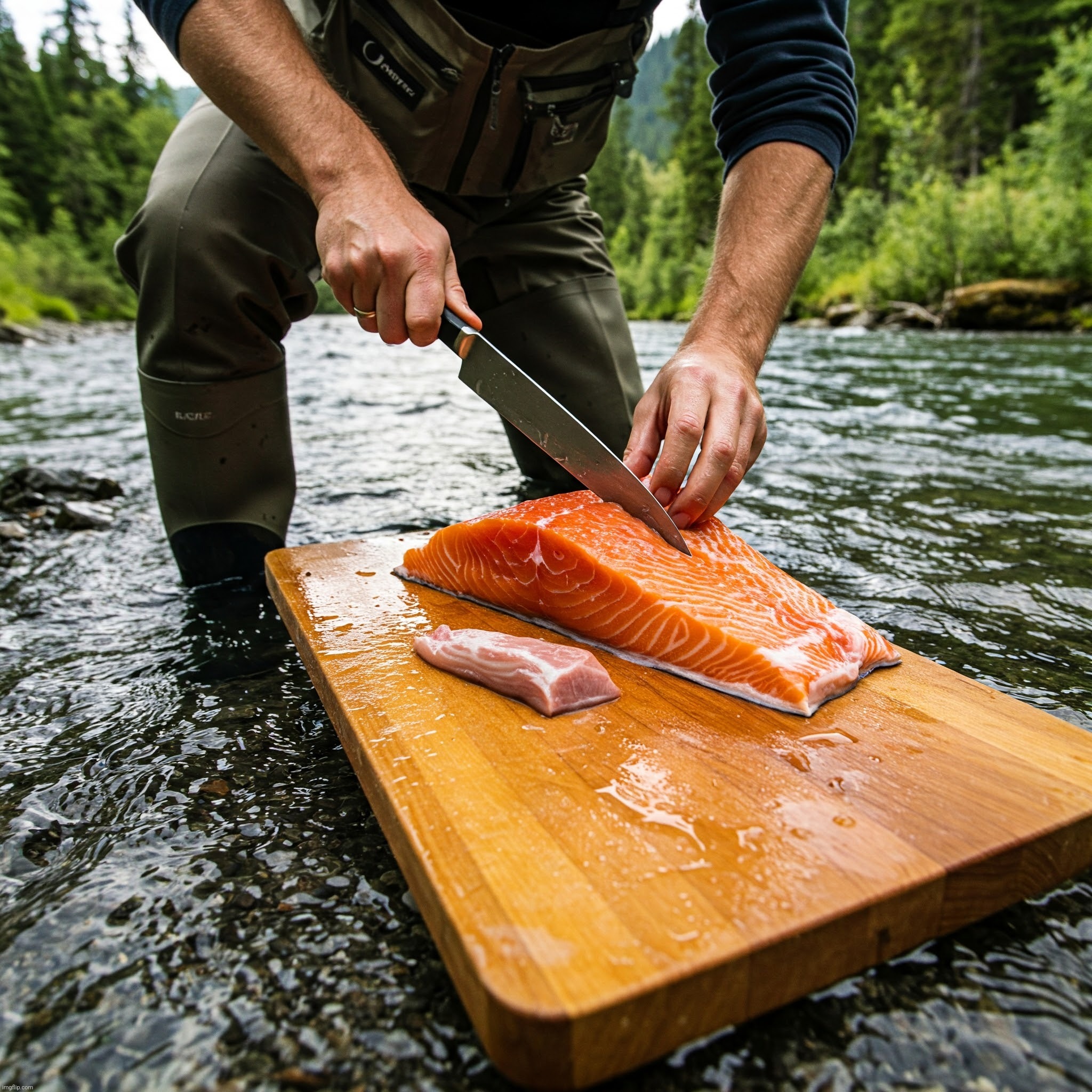 Gemini's salmon in river - Imgflip