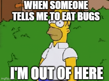 Eating bugs is everybody's #1 fear. - Imgflip