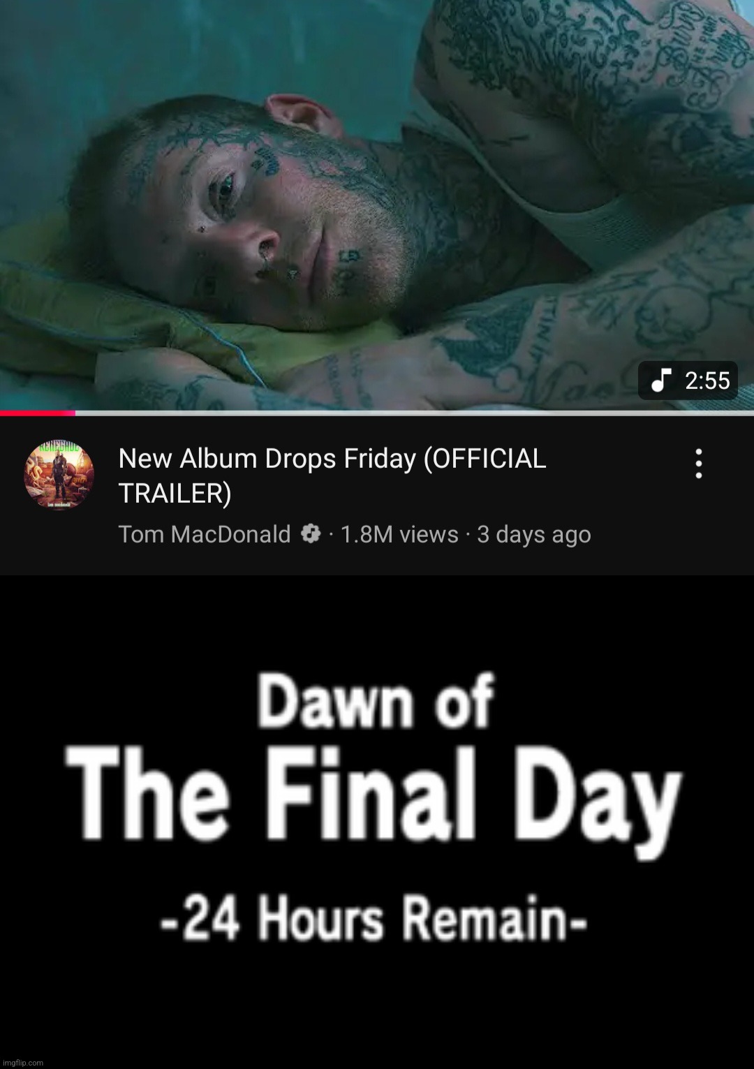 Tom Macdonald threatening to drop music - Imgflip