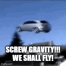screw gravity!!! we shall fly! - Imgflip