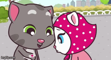 Tom and Angela Kiss 1 (from TTAF Minis) - Imgflip