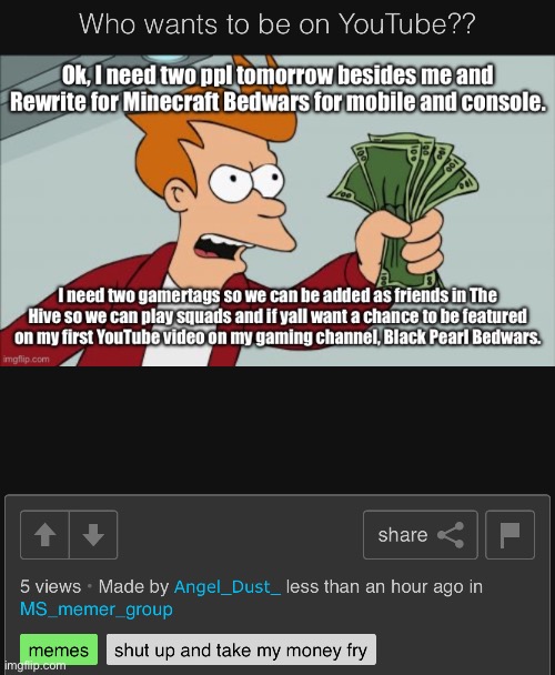 Reposted because of dead chat. - Imgflip