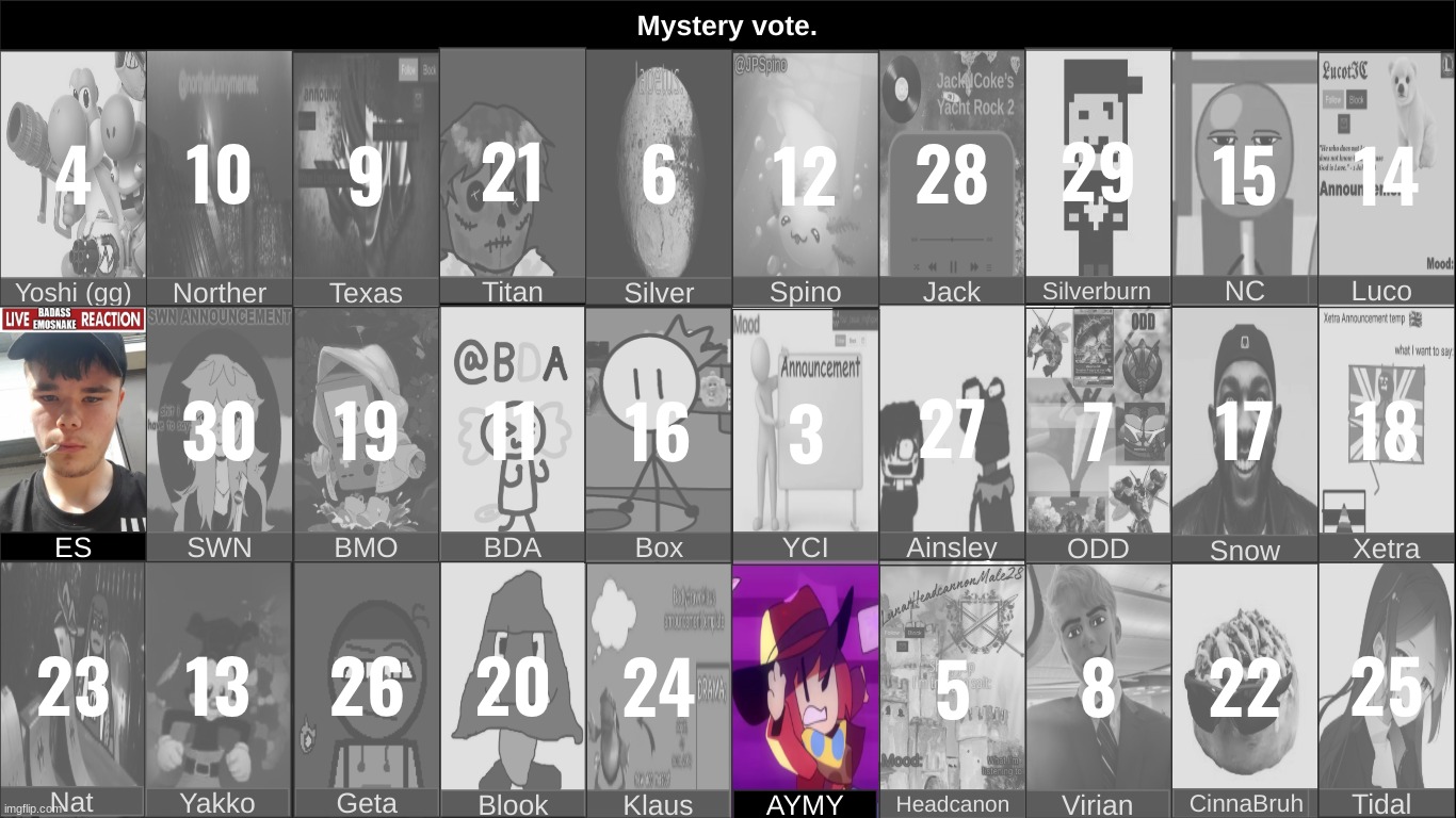 mystery vote. choose wisely. - Imgflip
