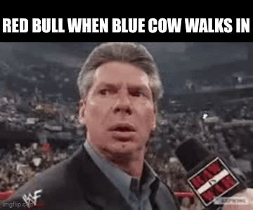Blue Cow Gives You Wings - Imgflip