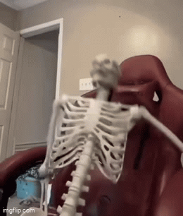 turning into skeleton while crashing out - Imgflip