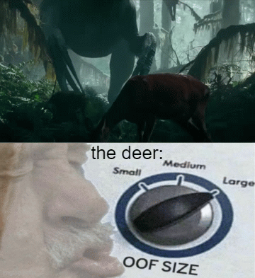 jurassic world dominion deer meme - Imgflip