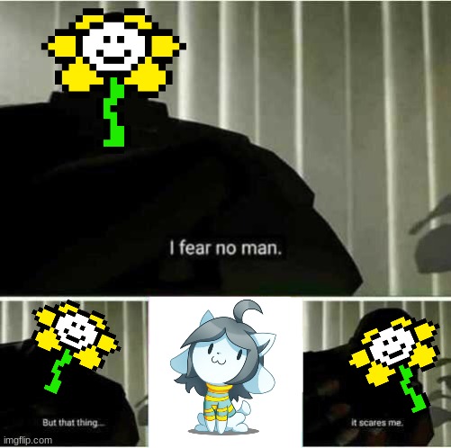 Flowey scared of temmie - Imgflip