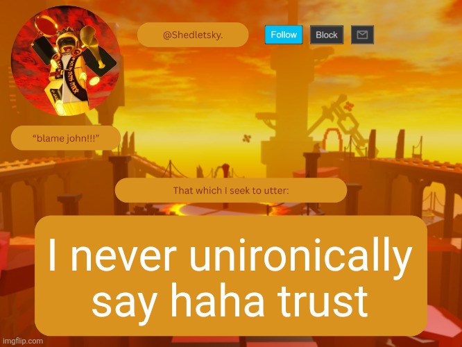 shedletsky's template - Imgflip