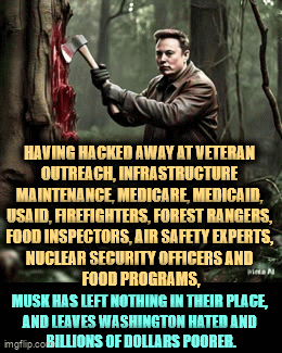 Image tagged in gifs,trump,elon musk,everything trump touches dies,tax ...