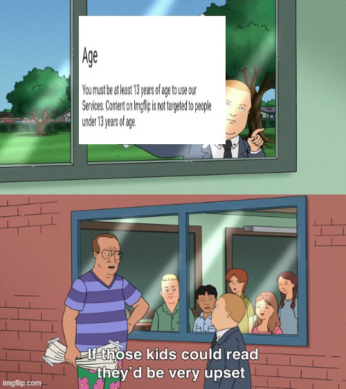 No underage users allowed - Imgflip