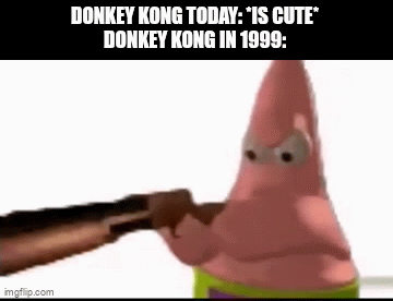 Wtf rareware, why would you give the monke a literal shotgun?!?! - Imgflip