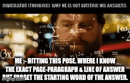 School Examination. - Imgflip